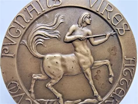 MÉDAILLE DE BRONZE Homme Nu Pégase Mythologie EUR 46 11 PicClick FR