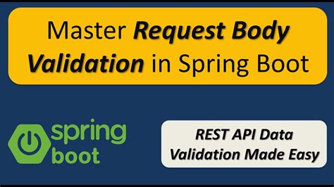 Spring Boot Rest Validation Example Spring Boot Rest Api Request Body Validation Example