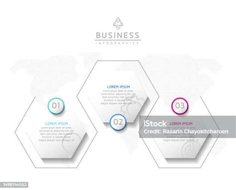 벡터 비즈니스 프리젠 테이션 연결 단계 인포 그래픽 템플릿 3에 대한 스톡 벡터 아트 및 기타 이미지 3 디자인 요소