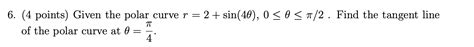 Solved Points Given The Polar Curve Chegg
