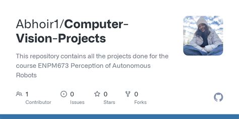 GitHub Abhoir1 Computer Vision Projects This Repository Contains All