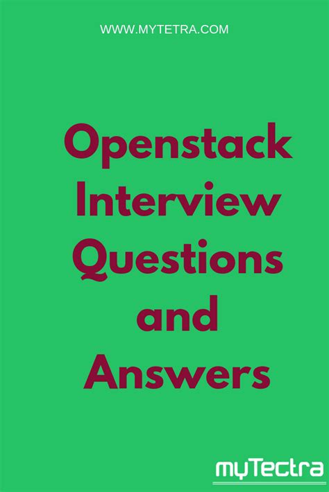 Openstack Interview Questions And Answers Artofit