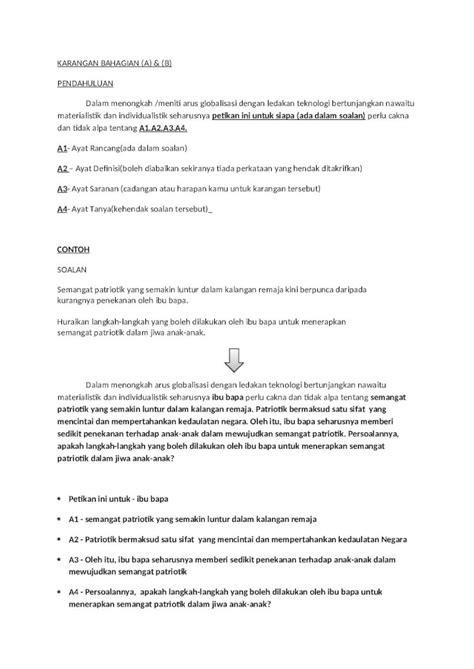 DOC KARANGAN BAHAGIAN DOKUMEN TIPS