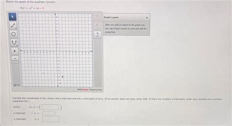 Solved Sketch The Graph Of The Quadratic Function