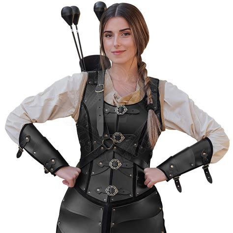 Arm Guards Bracers From Three Leather Plates Riveted Together