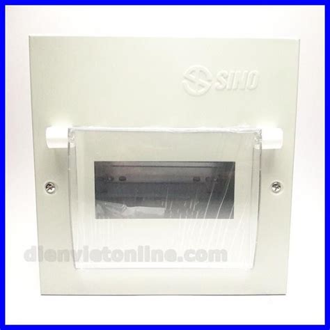 Tủ điện Sắt Gắn Cb âm Tường Cao Cấp Sino 6 Module Điện Việt