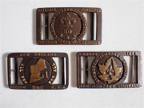 3 Max Silber Double Buckle Boy Scout Buckles Auction