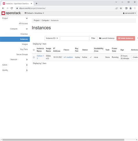 debian 12 bookworm openstack zed configure horizon server world