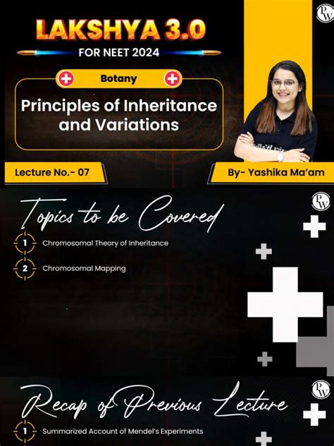 principles of inheritance and variations 07 class notes pdf pdf