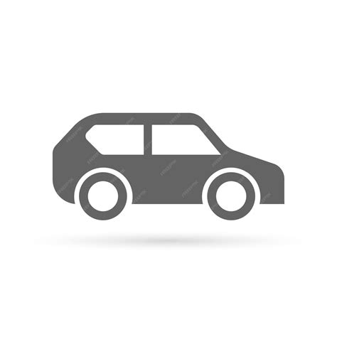 Premium Vector Car Flat Icon Transport Concept