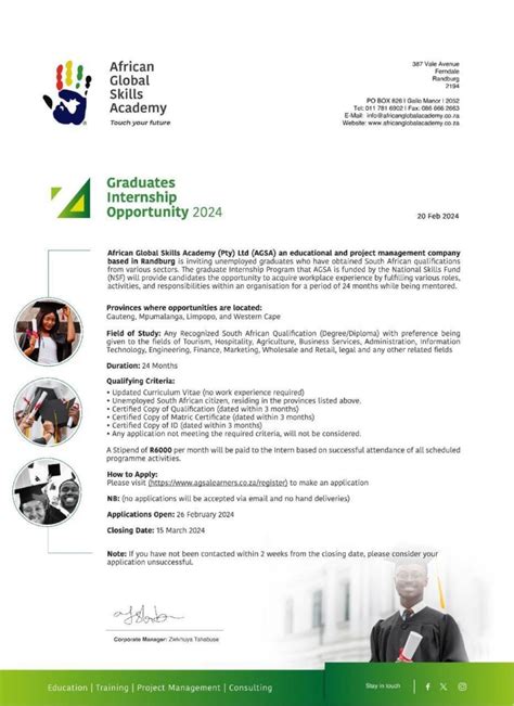 Mukelani Sibusiso Mthethwa On Linkedin Are You Graduate Seeking A