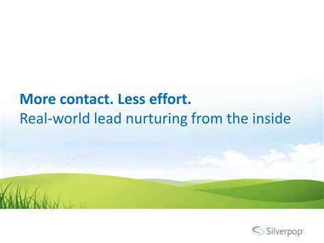 Real World Lead Nurturing And Lead Scoring PPT