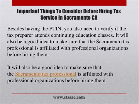 Ppt Important Things To Consider Before Hiring Tax Service Powerpoint