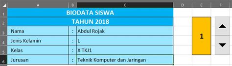 Cara Membuat Tombol Spin Di Excel Dengan Data Vlookup