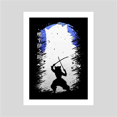 Inosuke Anime Splash An Art Print By Illust Artz Inprnt