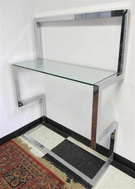 Sold At Auction Chrome And Glass Display Unit