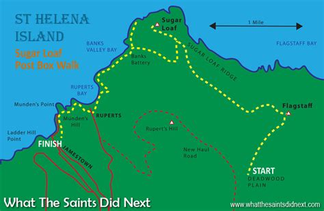 The Sugar Loaf Post Box Coastline Hiking On St Helena