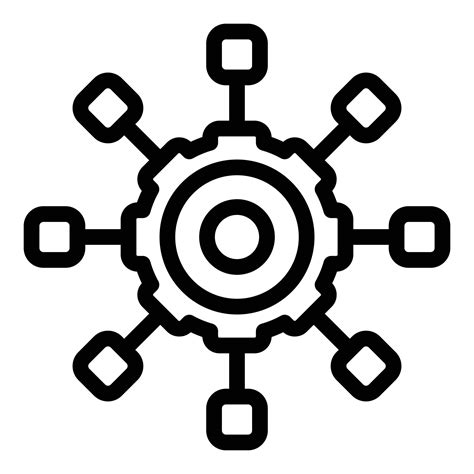 Creativity Gear Icon Outline Vector Work Laptop 24241667 Vector Art At Vecteezy