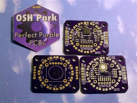 Rotary Encoder Board With LED Ring OSH Park