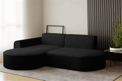 Fun Möbel Ecksofa Ecksofa Designersofa Bondy In Stoff Mit Ottomane Ottomane Links Oder Rechts