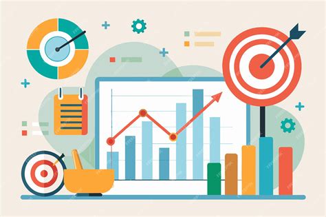 Data Analysis Reveals Flat Trends With Targets Highlighted Representing Performance Metrics Over