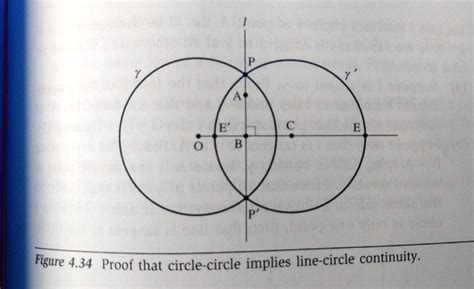 Solved A Figure 4 34 Proof That Circle Circle Implies Line Circle