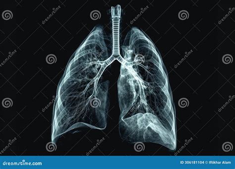 This X Ray Image Provides A Detailed View Of The Human Lungs