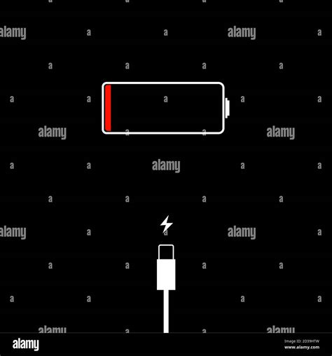 Battery Not Getting Charged Logo Not Charging Icon Stock Vector Image Art Alamy