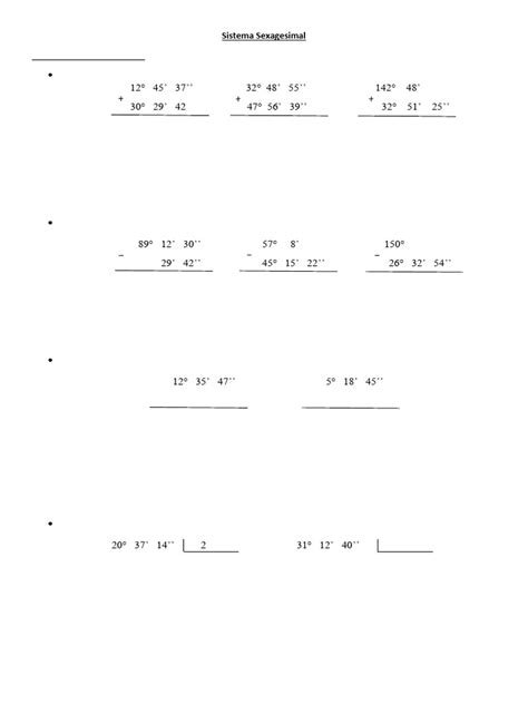 Sistema Sexagesimal Pdf