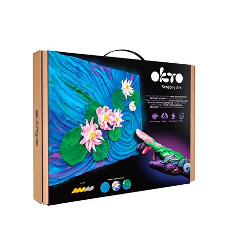 Sensory Art Creative Set Water Lilies 30 Cm X 40 Cm Okto Clay Australia