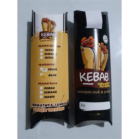 Jual Dus Kebab Kemasan Kebab Ukuran Sedang Dus Kemasan Kebab Bungkus Kebab Shopee Indonesia