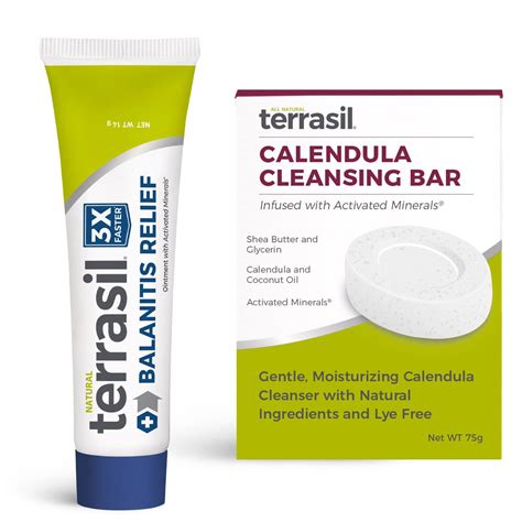 Terrasil Kit De Alivio De Balanitis Con Jabón De Caléndula Pomada