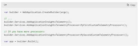 application insights telemetry logging in asp core Статьи