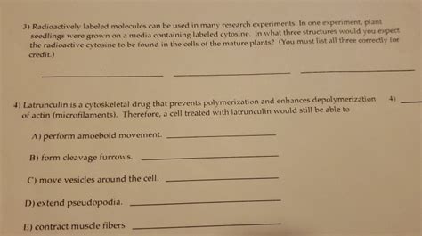Solved 3 Radioactively Labeled Molecules Can Be Used In