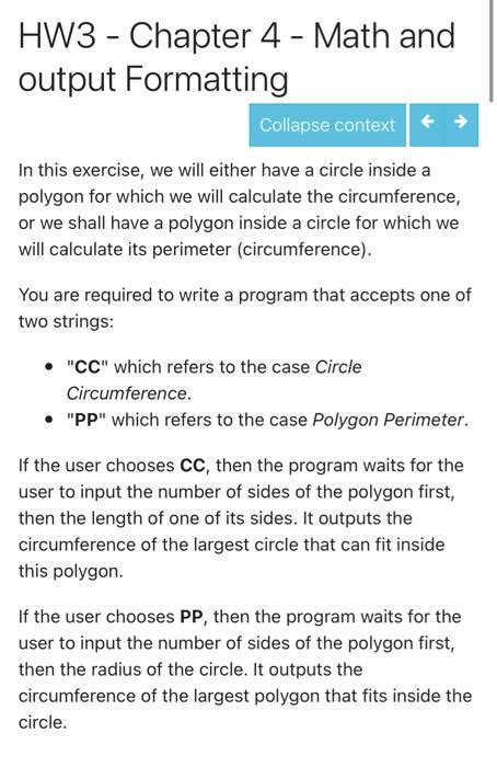 Solved Hw3 Chapter 4 Math And Output Formatting Collapse