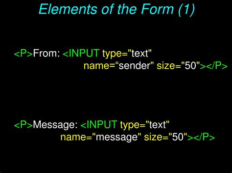 Ppt Html Forms Powerpoint Presentation Free Download Id6007315