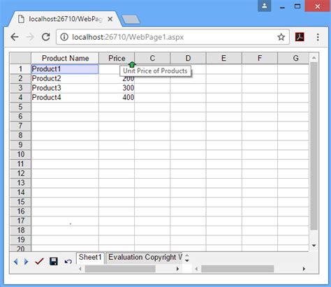 set column header tip documentation
