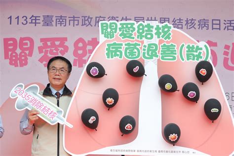 響應世界結核病日 黃偉哲呼籲民眾早期發現早期治療 【快讀版】台南新聞