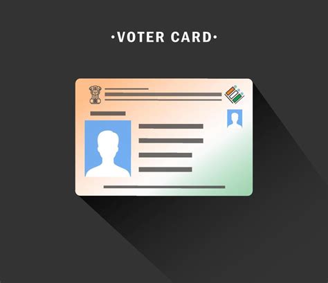 Indian Voter Identification Card 45837467 Vector Art At Vecteezy