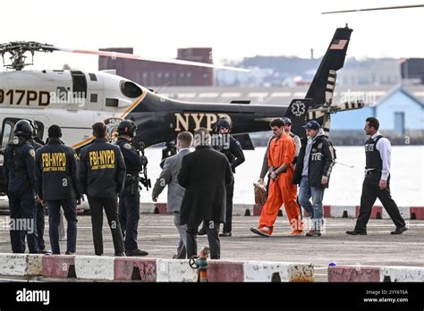 New York Usa 19th Dec 2024 Members Of The Nypd Escort Luigi Mangione Suspect In The Killing
