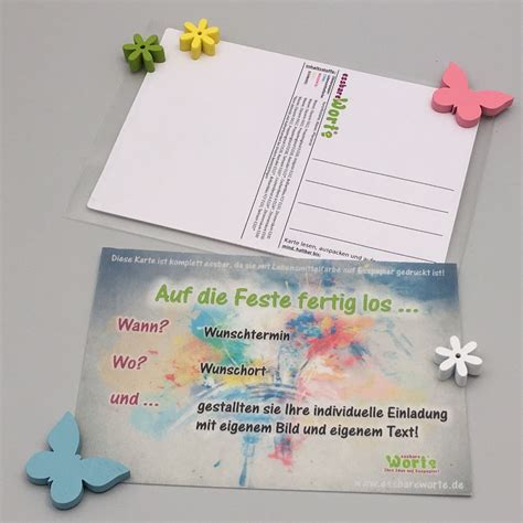 Cool Einladungskarten A6 Eigenes Design Hochladen Einladungskarte Alter