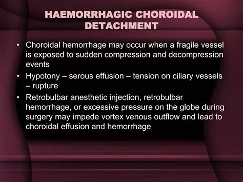 Choroidal Detachment Pptx