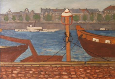 Jan Hakl Pražské Nábřeží 1949 Mutualart