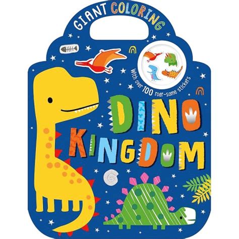 Make Believe Ideas Dino Giant Colouring Book And Stickers Compare