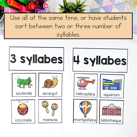 French Syllable Counting Activity French Phonological Awareness