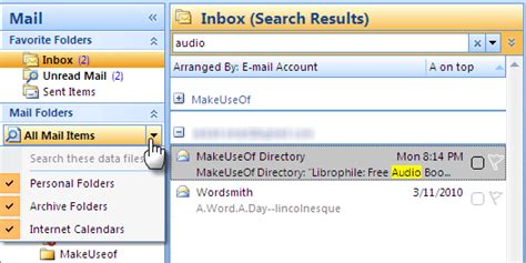 6 Ways To Search For Emails In Outlook 2007