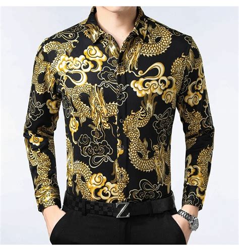 빅사이즈 조폭 깡패 건달 옷 셔츠 용 패턴 2종 졸업사진 컨셉 티몬