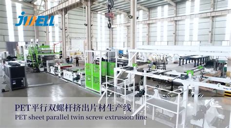 Pet Sheet Twin Screw Extrusion Line For Turkish Customer Jwell