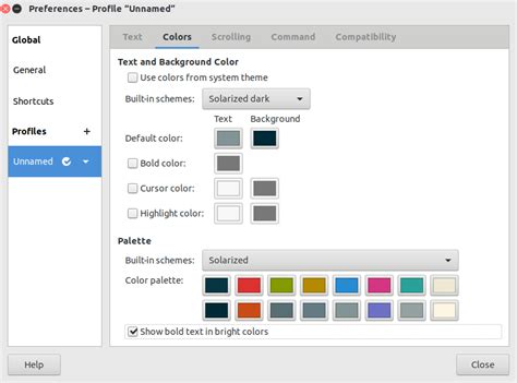 Disable Using Bright Colors For Bold Font In Gnome Terminal Super User