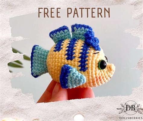 Crochet Fish Free Pattern Fish Keychain Amigurumi Free Pattern